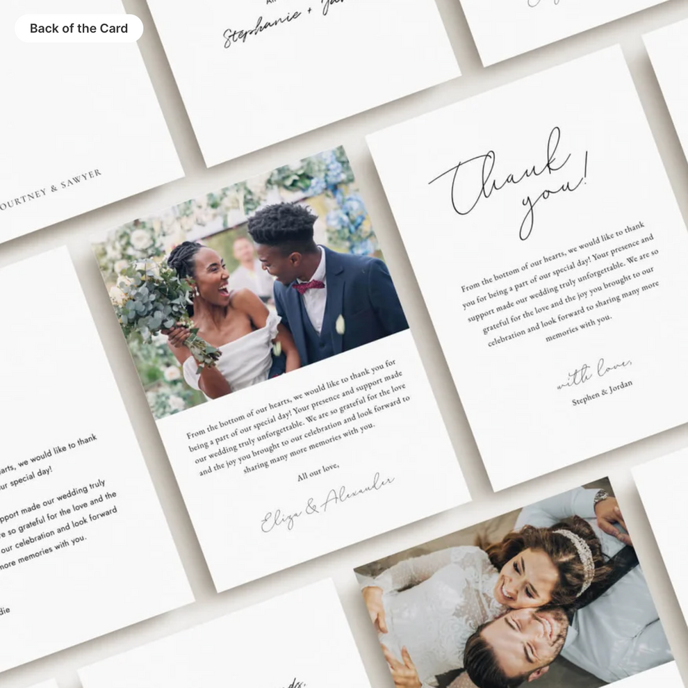 Picture Perfect Thank You Card – Joy Wedding Store